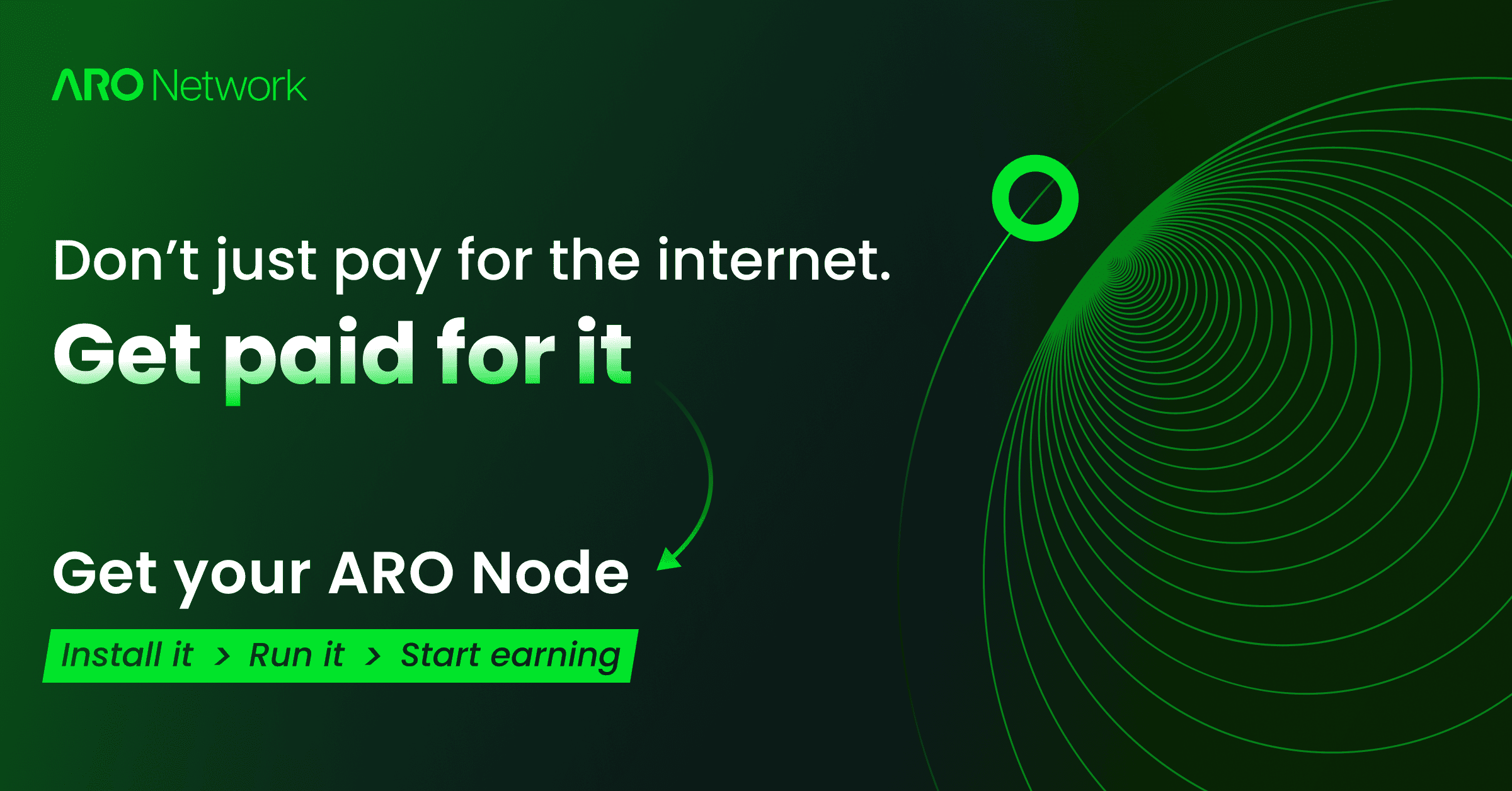 Earn Real Income By Sharing Idle Internet To Power AI ARO Network